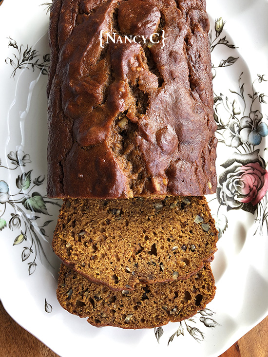 Maple-Pecan Pumpkin Bread – NancyC